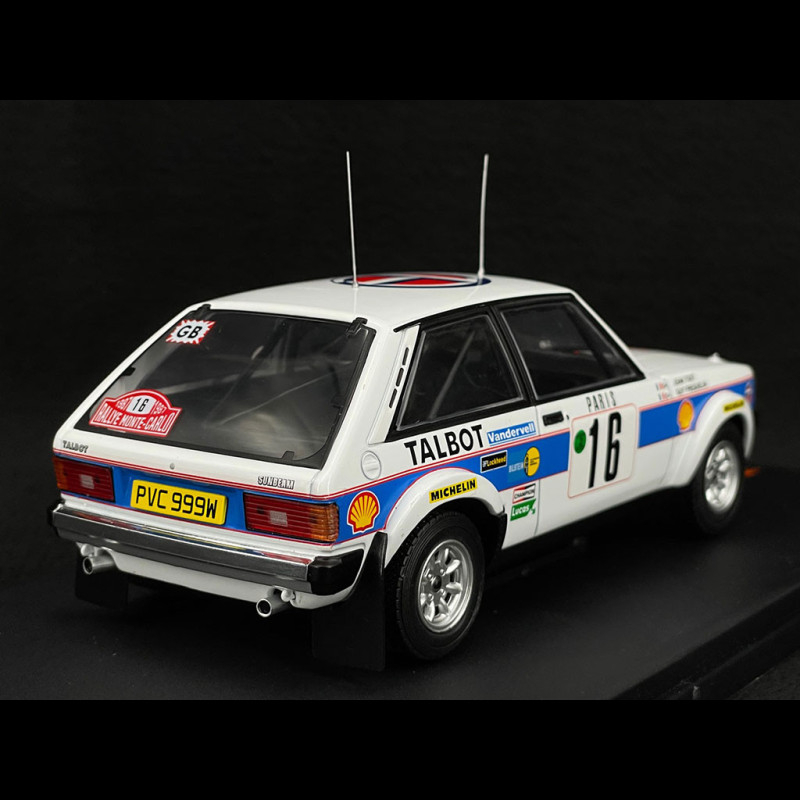 Talbot Sunbeam Lotus n° 16 2ème Rallye Monte Carlo 1981 Jean Todt 1/24 Ixo Models RAL023A