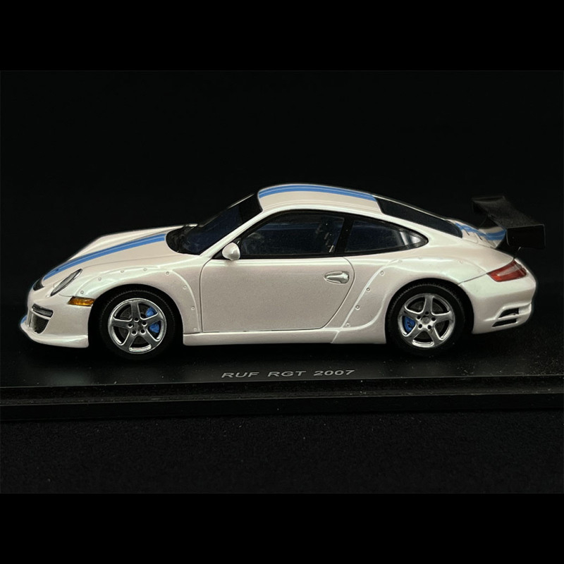 Porsche RUF RGT type 997 2006 Perlweiß-Metallic und Blau 1/43 Spark S0716
