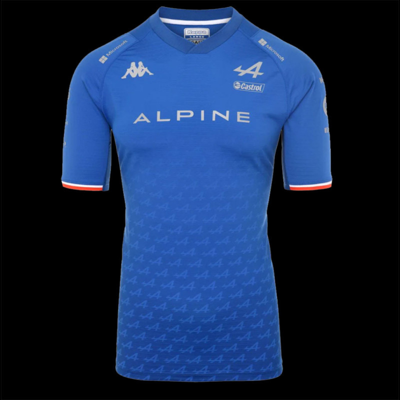 Alpine T-shirt F1 Esteban Ocon Team Kappa Blue 371B7HW - men