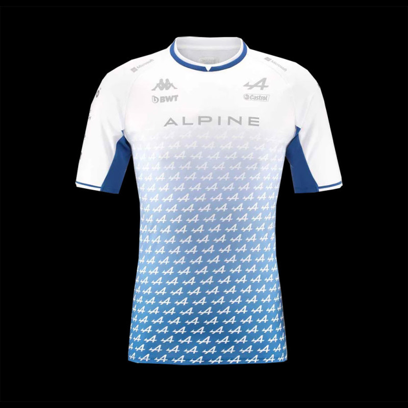 Alpine T-shirt F1 Esteban Ocon Team Kappa White 351G7ZW - men