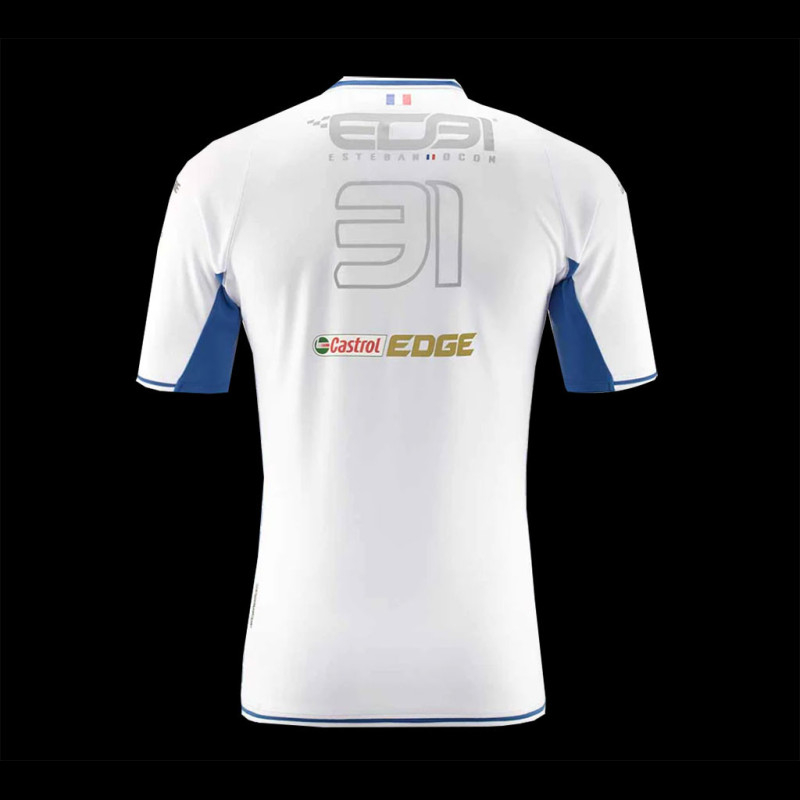 Alpine T-shirt F1 Esteban Ocon Team Kappa White 351G7ZW - men