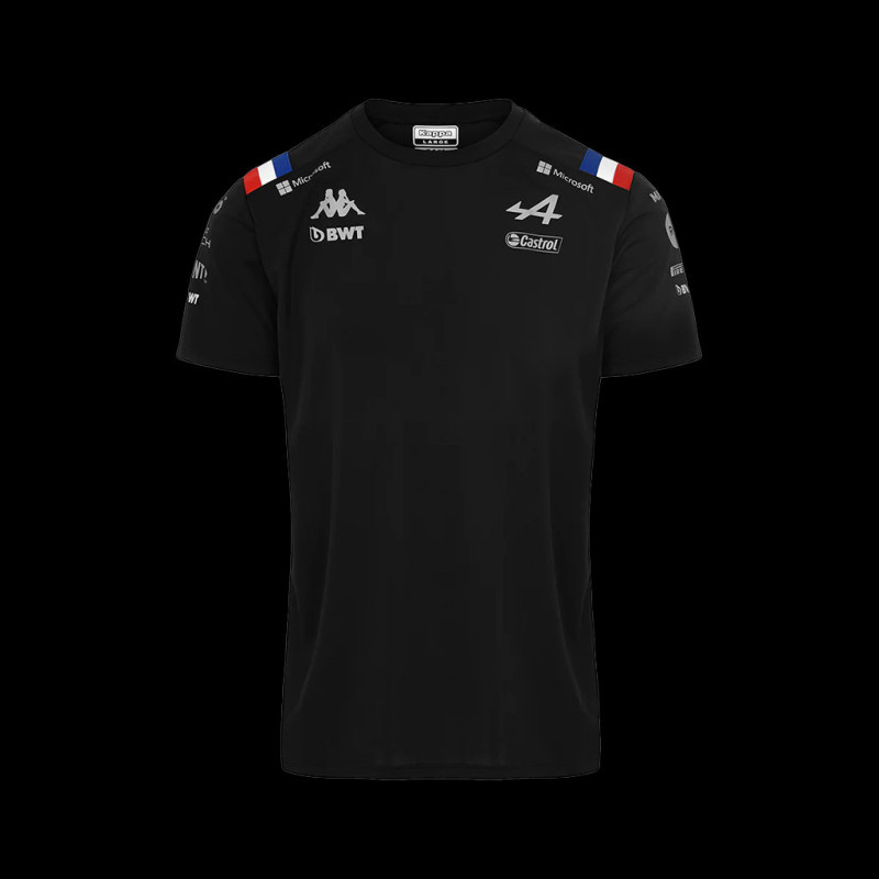 T-shirt Alpine F1 Team Ocon Gasly Kappa Noir 331861W - homme