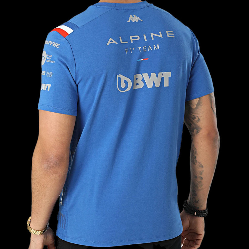 Alpine T-shirt F1 Team Ocon Gasly Kappa Blue 331861W - men