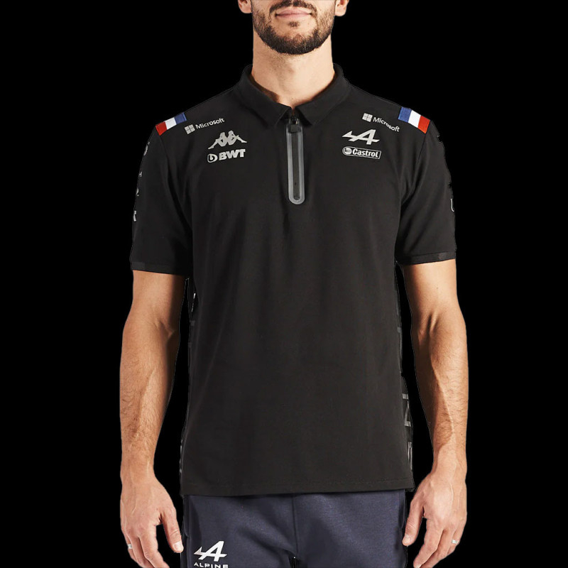 Polo Alpine F1 Team Kappa Ocon Gasly Noir 341889W - homme