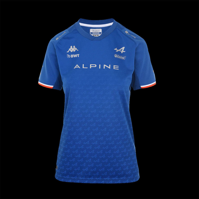 T-shirt Alpine F1 Fernando Alonso Team Kappa Bleu Royal 341D45W - femme
