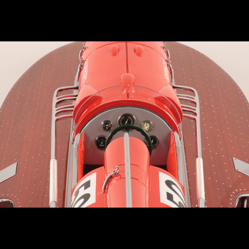 Ferrari Arno XI Rennboot 87 cm rot Modell im Maßstab 1/7 Handgefertigt