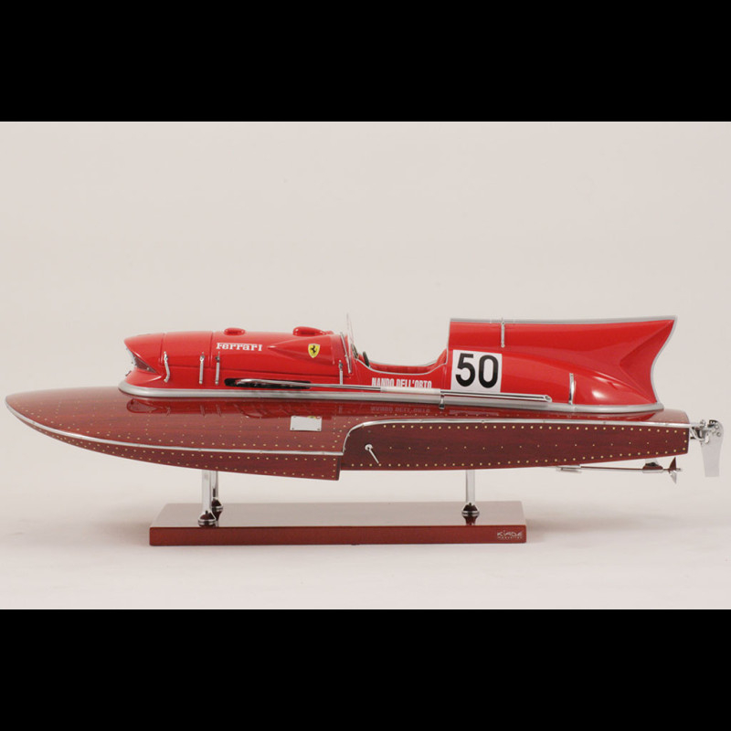 Ferrari Arno XI Racing Boat Model 50 cm Red 1/12