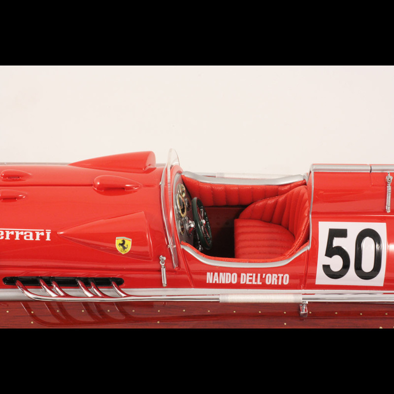 Ferrari Arno XI Racing Boat Model 50 cm Red 1/12