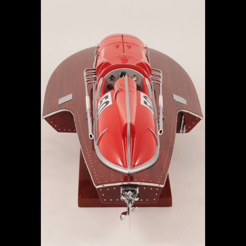 Ferrari Arno XI Racing Boat Model 50 cm Red 1/12