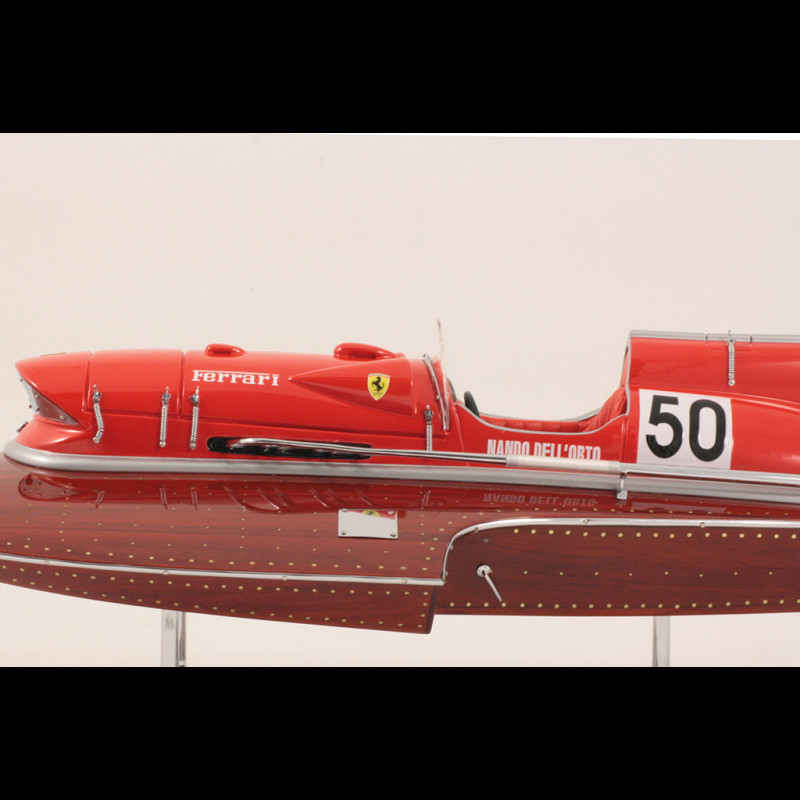 Ferrari Arno XI Racing Boat Model 50 cm Red 1/12