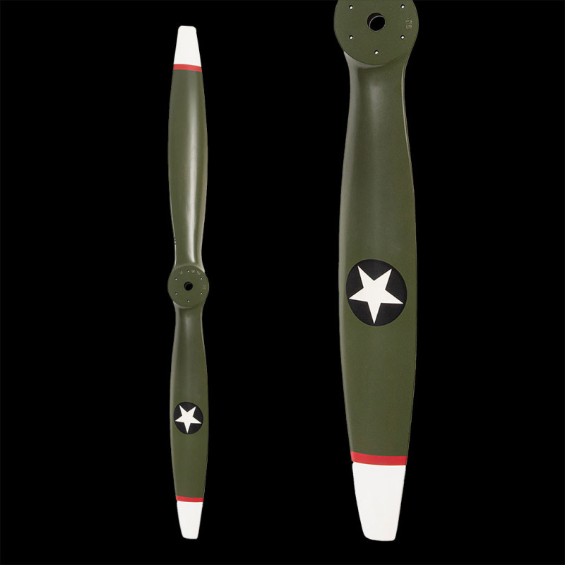 Grande Hélice Vintage en Bois World War I US Army 186cm AP180