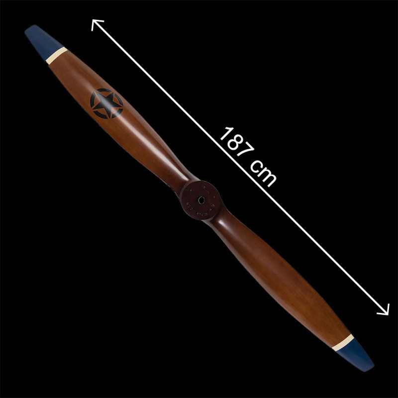 Grande Hélice Vintage en Bois World War I US Army 186cm AP185