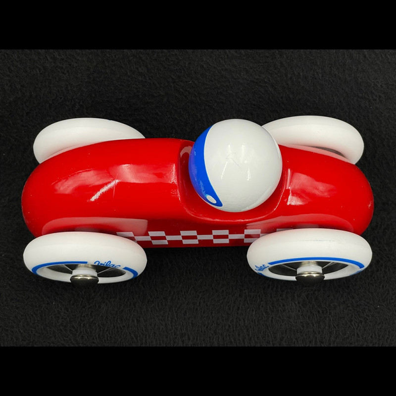 Vintage Wooden Rallye Car Checkers Red / White 2283R