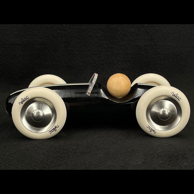 Vintage Holz Rennauto Grand Prix Schwarz 2341K