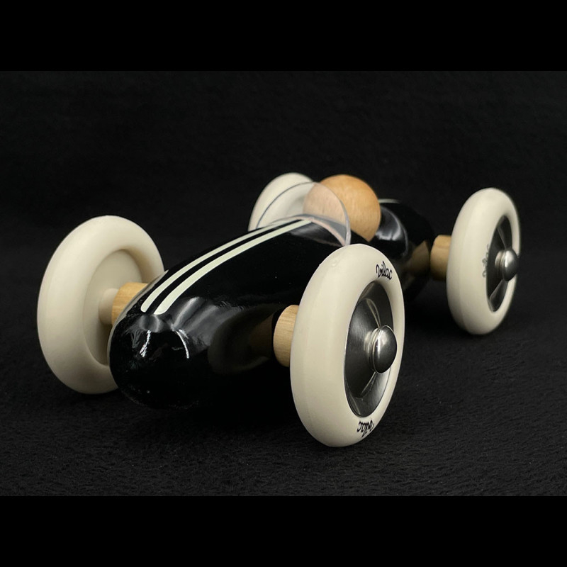 Vintage Holz Rennauto Grand Prix Schwarz 2341K