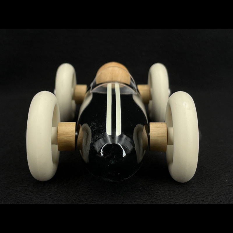 Vintage Holz Rennauto Grand Prix Schwarz 2341K