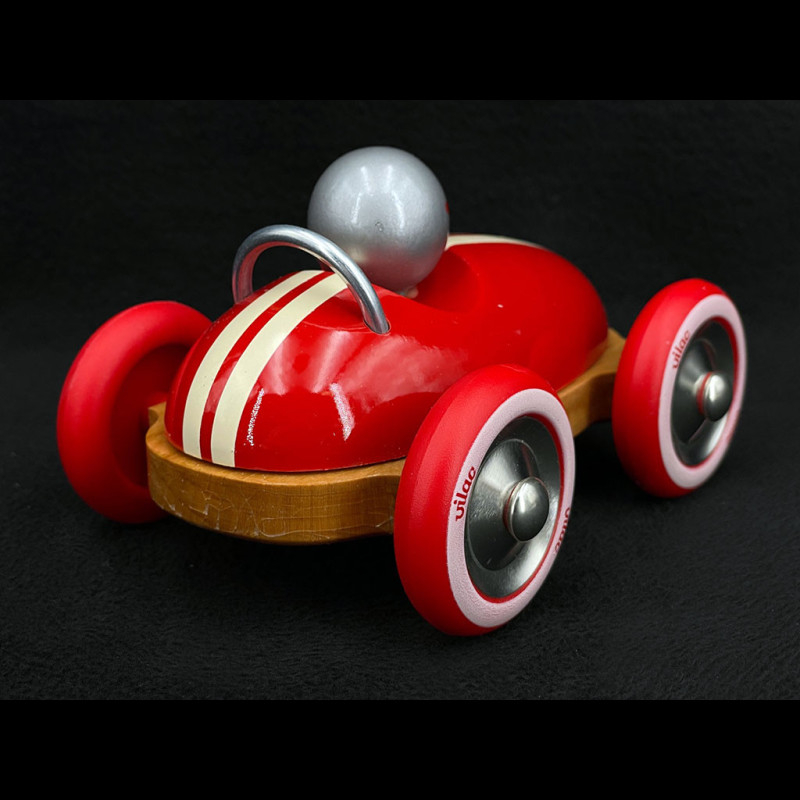 Vintage Holz Rennauto Roadster Rot 2332R