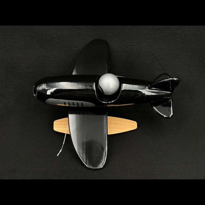 Vintage Wooden Seaplane Black 2329K