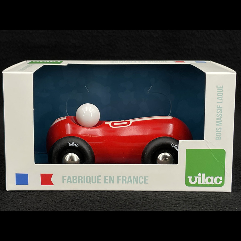 Vintage Wooden Race Car Streamline Red 2284R