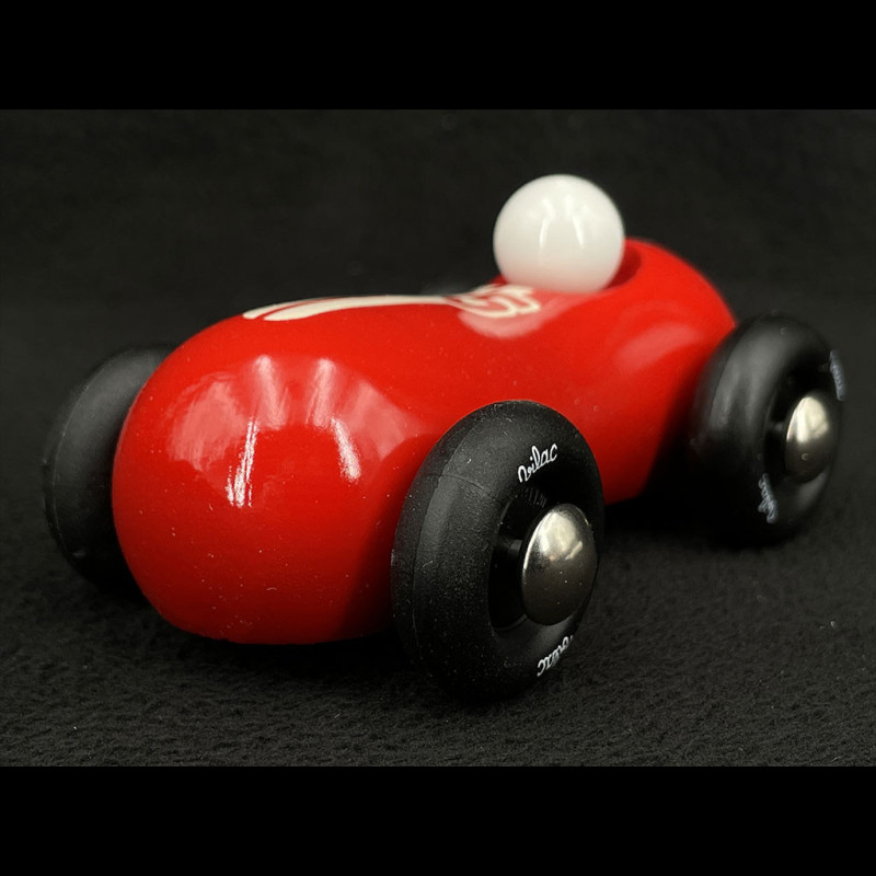 Vintage Wooden Race Car Streamline Red 2284R