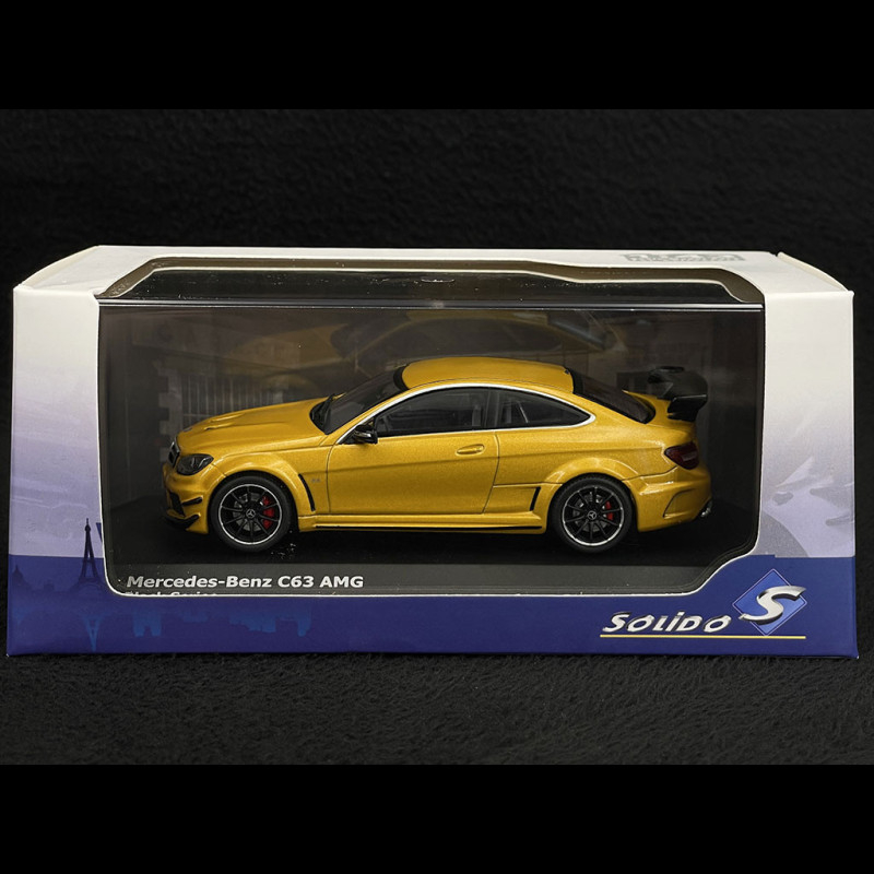 Mercedes-Benz C63 AMG Black Series 2012 Solarbeam Yellow 1/43 Solido ...