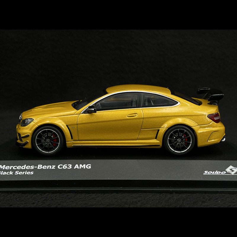 Mercedes-Benz C63 AMG Black Series 2012 Solarbeam Yellow 1/43 Solido ...