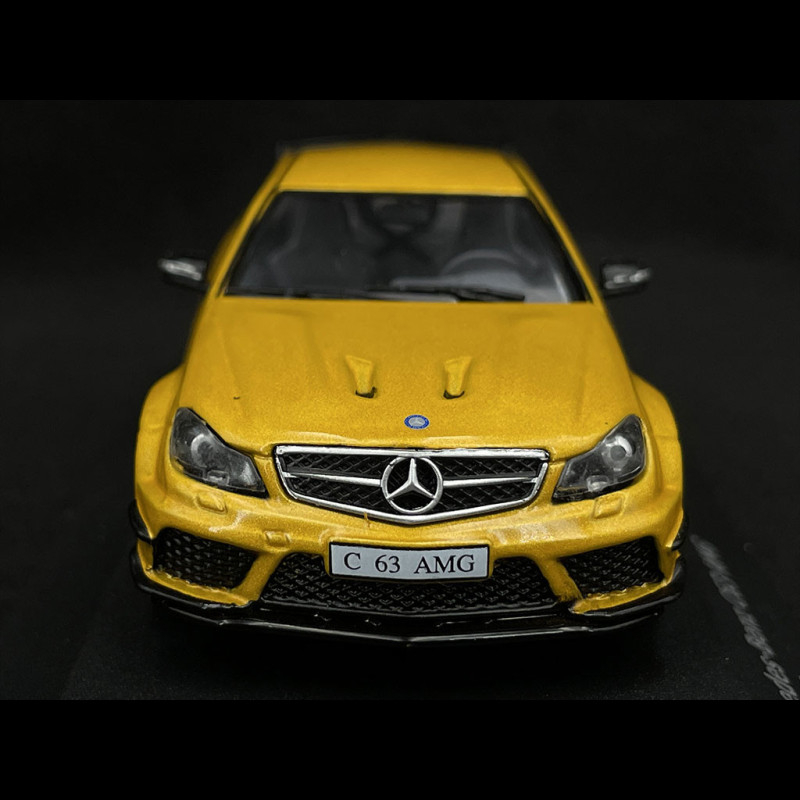 Mercedes-Benz C63 AMG Black Series 2012 Solarbeam Yellow 1/43 Solido ...
