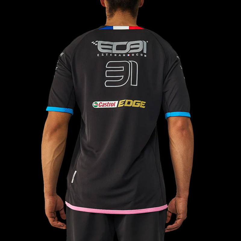 Alpine T-shirt F1 Team 2023 n°31 Ocon Kappa Schwarz / Blau / Rosa ...