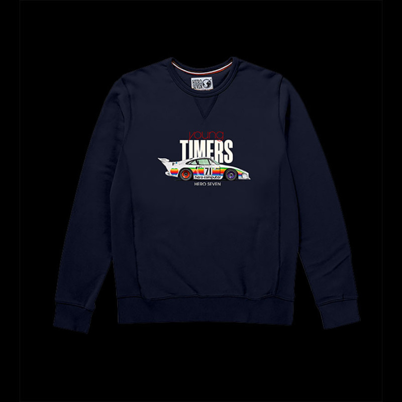 Porsche Sweater 935 24h Le Mans 1980 N° 71 Navy Blue Hero Seven - Men