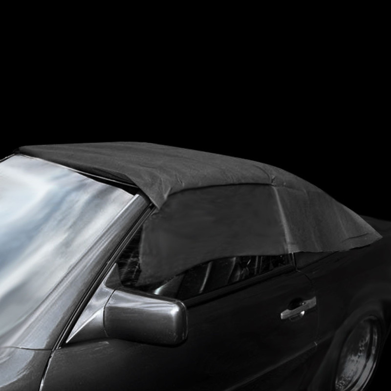 Protective lint cover for convertible soft top