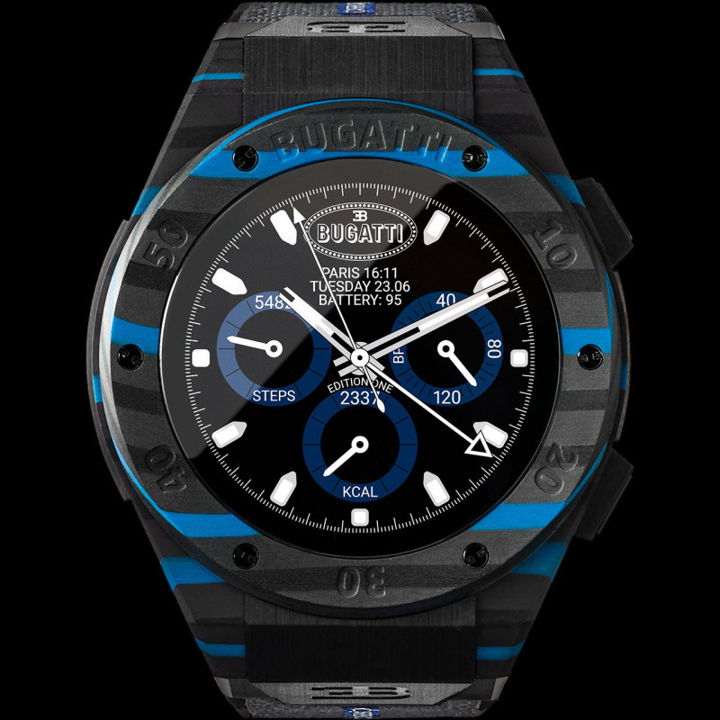 Bugatti Smartwatch Carbone Limited Edition Viita connected Watch Black ...