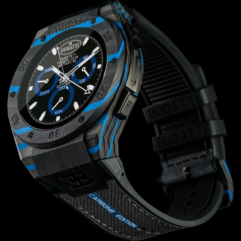 Bugatti Smartwatch Carbone Limited Edition Viita connected Watch Black ...
