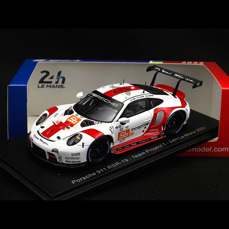 Porsche 911 RSR-19 Type 991 24h Le Mans 2022 N°56 Team Project One 1/43 Spark S8649