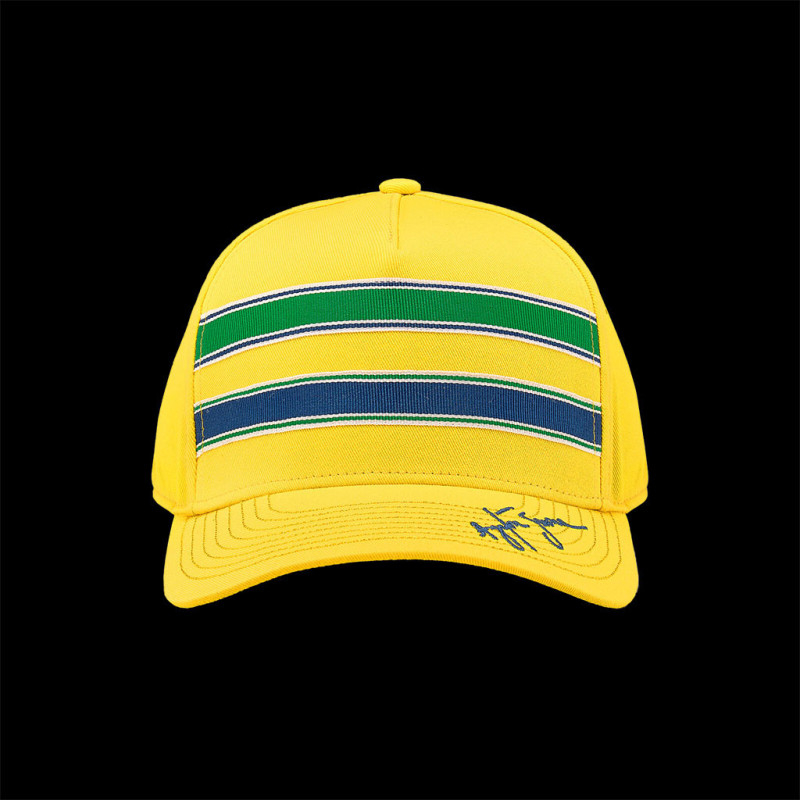 Ayrton Senna Cap Perforated Yellow / Green / Blue 701221739-001 - Unisex