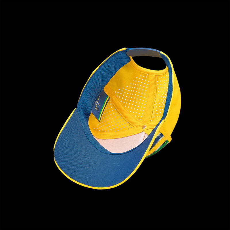 Ayrton Senna Cap Perforated Yellow / Green / Blue 701221739-001 - Unisex