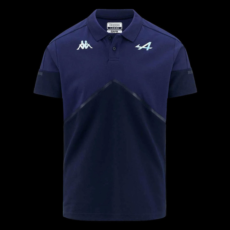 Alpine Polo shirt F1 Team Ocon Gasly Kappa ANGAI Lightr blue 341D2PW ...