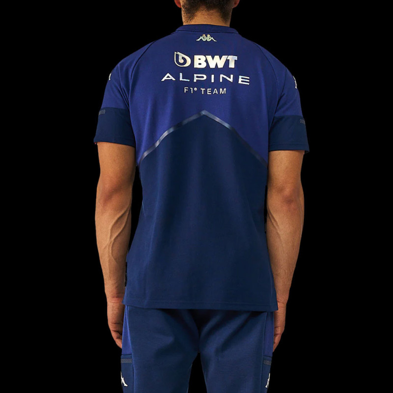 Alpine Polo shirt F1 Team Ocon Gasly Kappa ANGAI Lightr blue 341D2PW ...