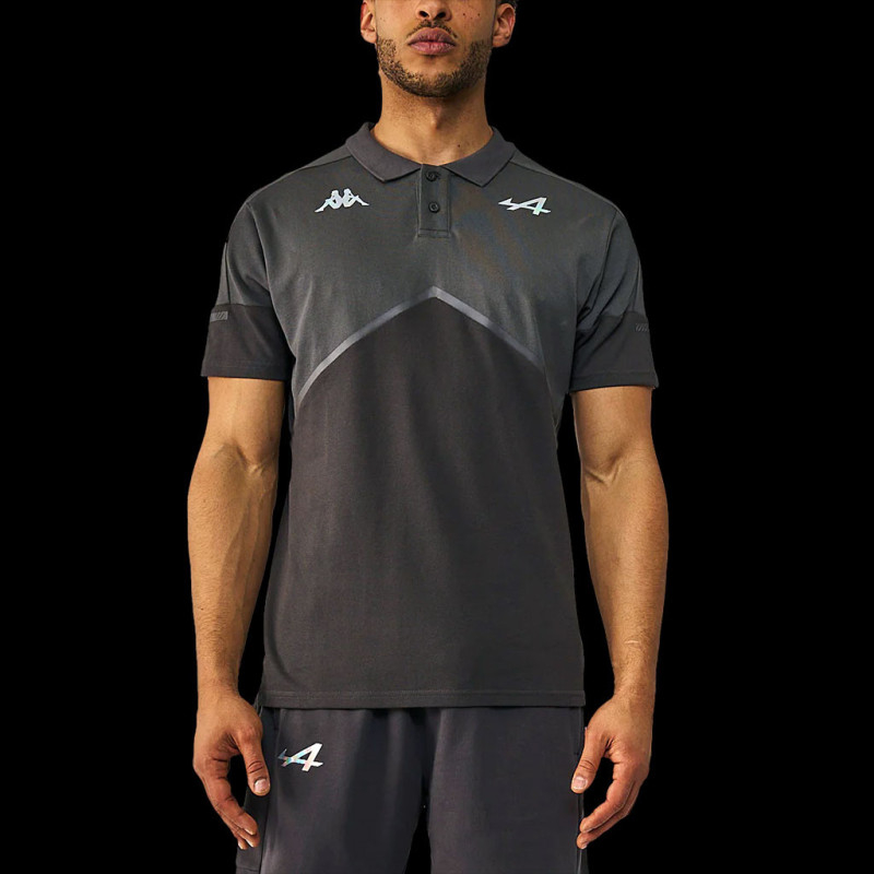 Alpine Polo shirt F1 Team Ocon Gasly Kappa ANGAI Dark grey / Light grey ...