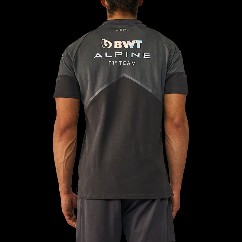 Alpine Polo shirt F1 Team Ocon Gasly Kappa ANGAI Dark grey / Light grey ...