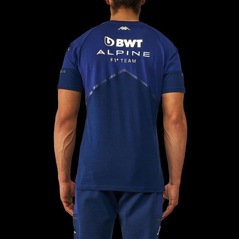 T-shirt Alpine F1 Team Ocon Gasly Kappa AYBI Bleu foncé / Bleu clair ...