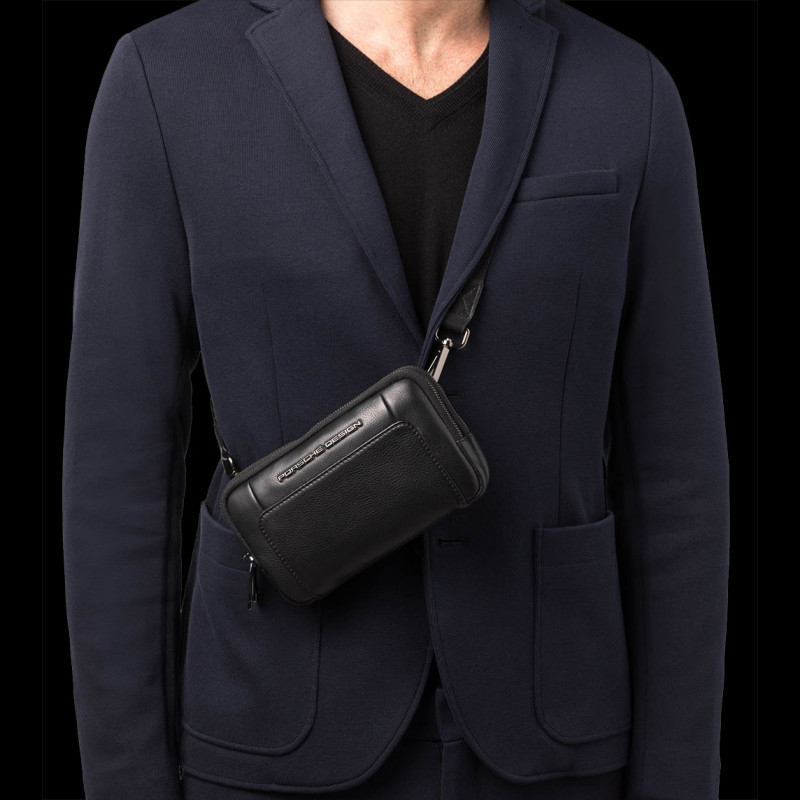 Porsche Design Shoulder Bag Roadster Black Leather 4056487025995