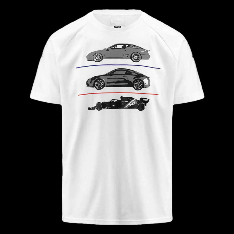 Alpine T-shirt F1 Team Ocon Gasly Kappa ARGLA Weiß 371E46W_001 - Herren
