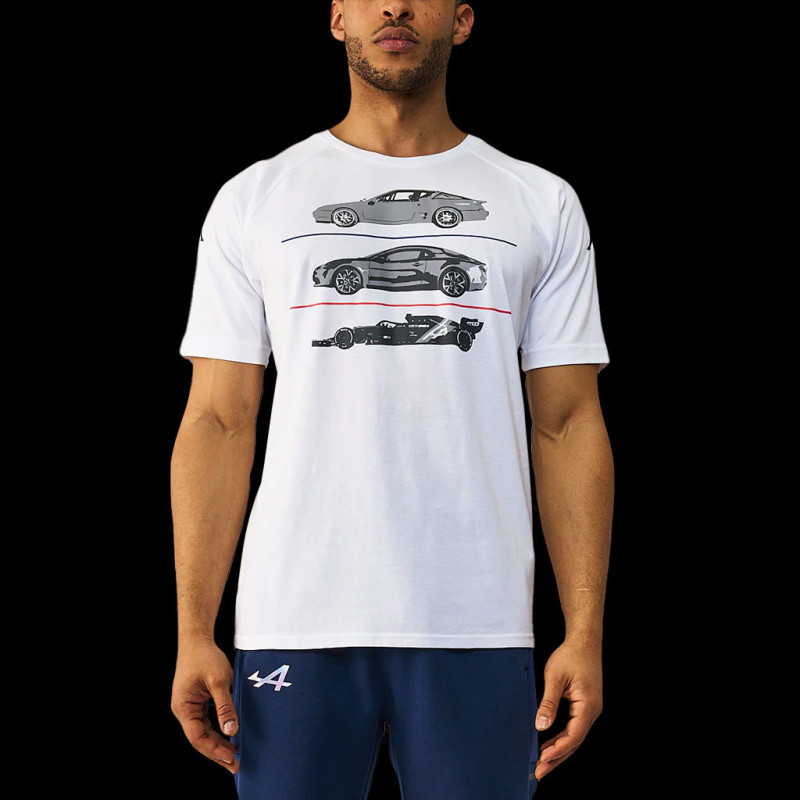 T-shirt Alpine F1 Team Ocon Gasly Kappa ARGLA Blanc 371E46W_001 - homme