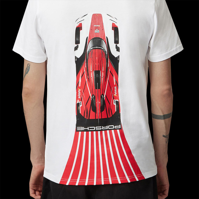 Porsche T-Shirt 963 Penske Motorsport White / Red WAP192PPMS - unisex