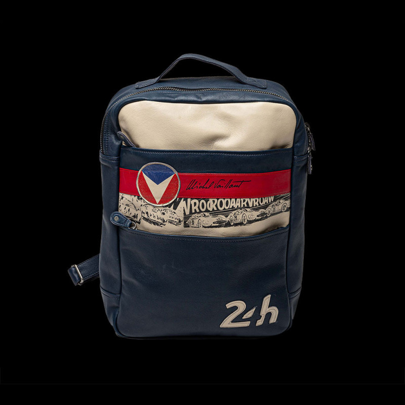 24h Le Mans Backpack Michel Vaillant Royal Blue Leather 26855-0012
