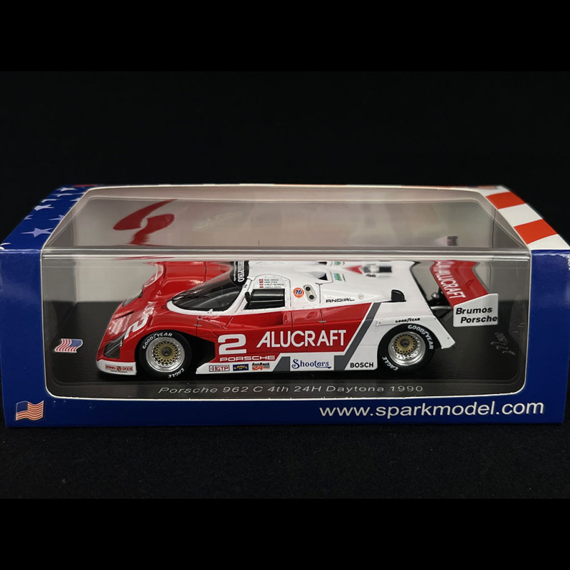 Porsche 962C n° 2 4th 24h Daytona 1990 1/43 Spark US243