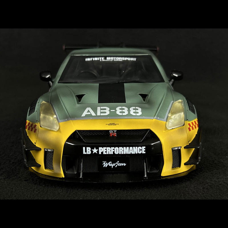 Nissan GTR R35 phase II LB Works 2022 Army Fighter Vert Kaki 1/18 ...
