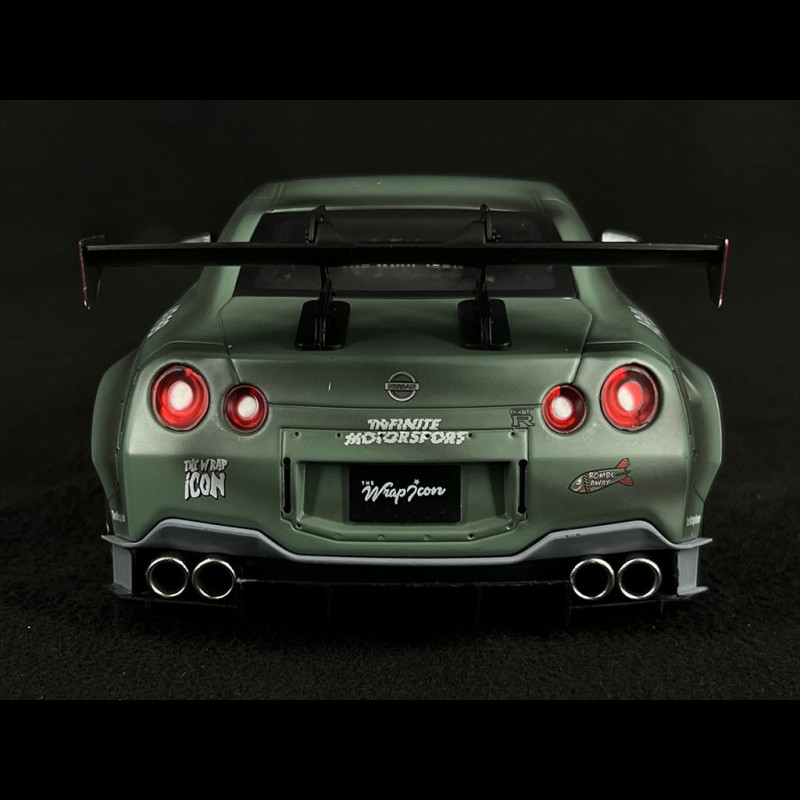 Nissan GTR R35 phase II LB Works 2022 Army Fighter Vert Kaki 1/18 ...