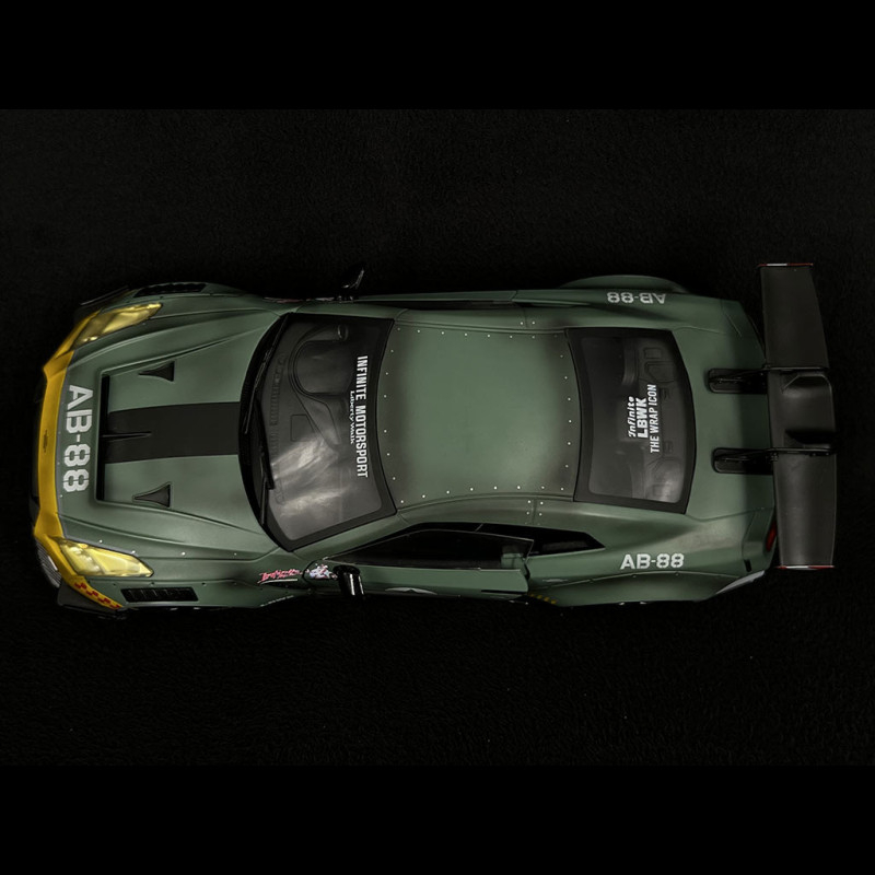 Nissan GTR R35 Mk II LB Works 2022 Army Fighter Khaki green 1/18 Solido ...