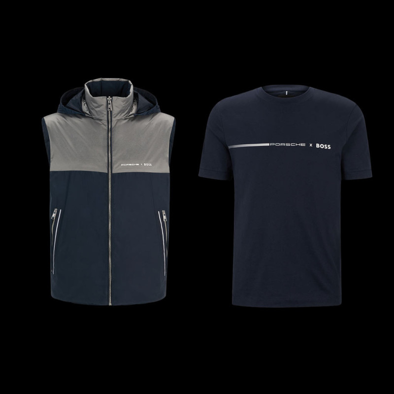 Duo Water repellent Porsche x BOSS reversible sleeveless Jacket ...
